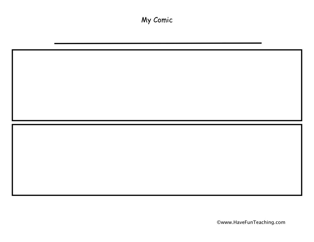 2 Rectangles Comic Strip Worksheet by Teach Simple