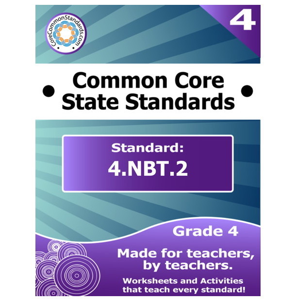 4.NBT.2 Fourth Grade Common Core Lesson by Teach Simple