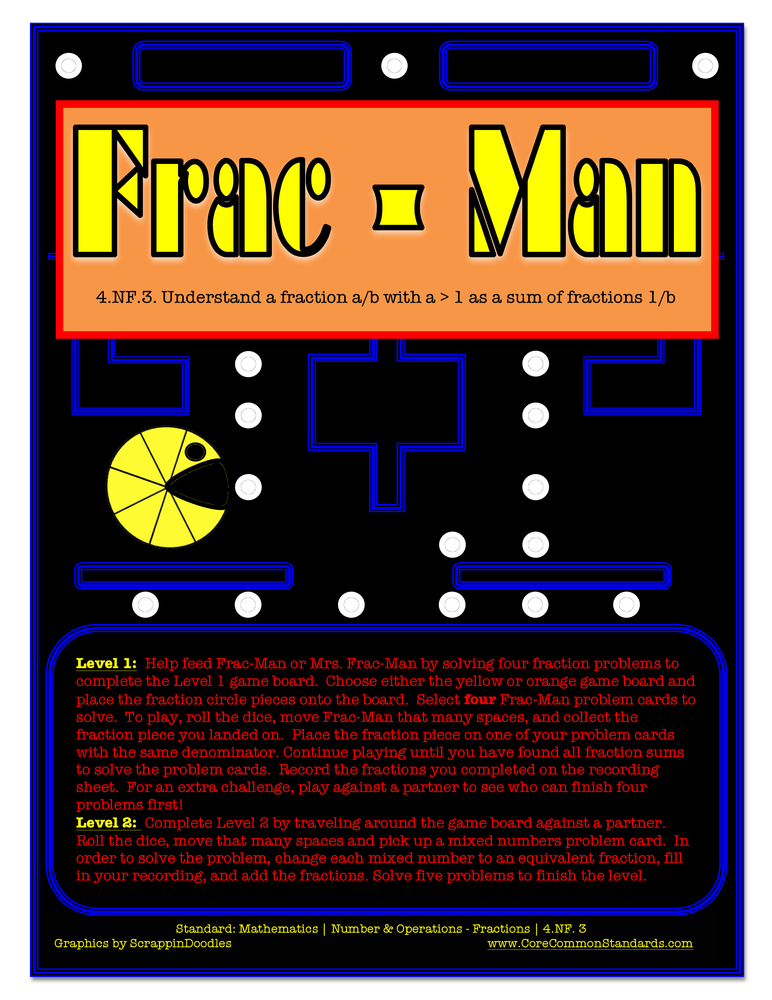 4.NF.3 Common Core Activity by Teach Simple