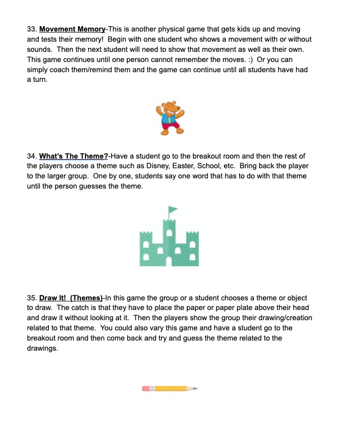 56 Virtual and In Person Games and Icebreakers by Teach Simple