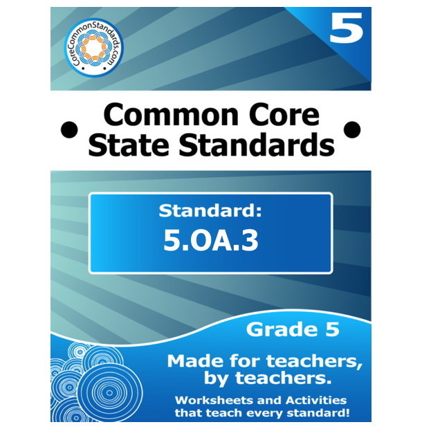 5.OA.3 Fifth Grade Common Core Lesson by Teach Simple