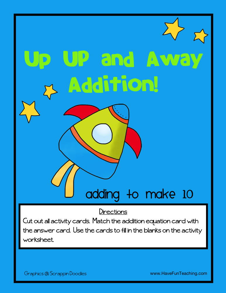 Adding to Make 10 Activity by Teach Simple