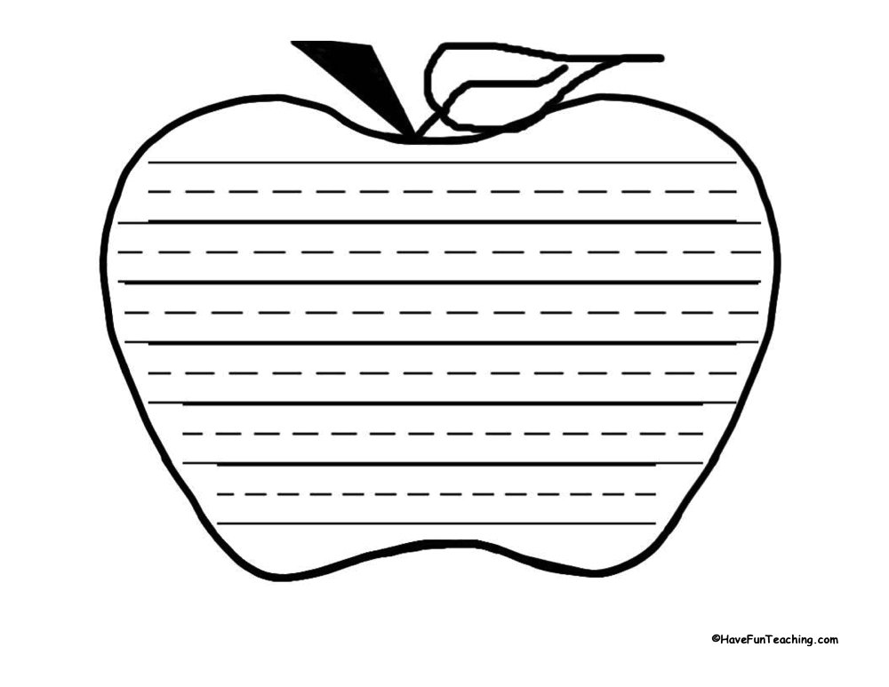 Apple Shape Book Activity by Teach Simple