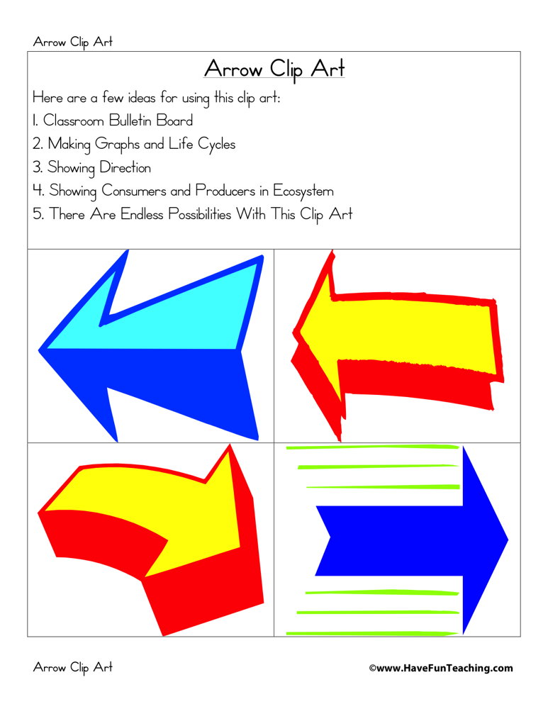 Arrow Clip Art by Teach Simple