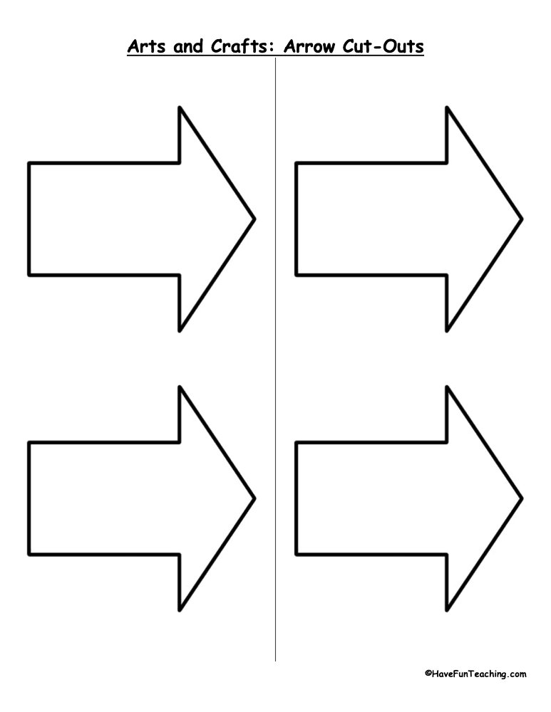 Arrow Cut Outs by Teach Simple