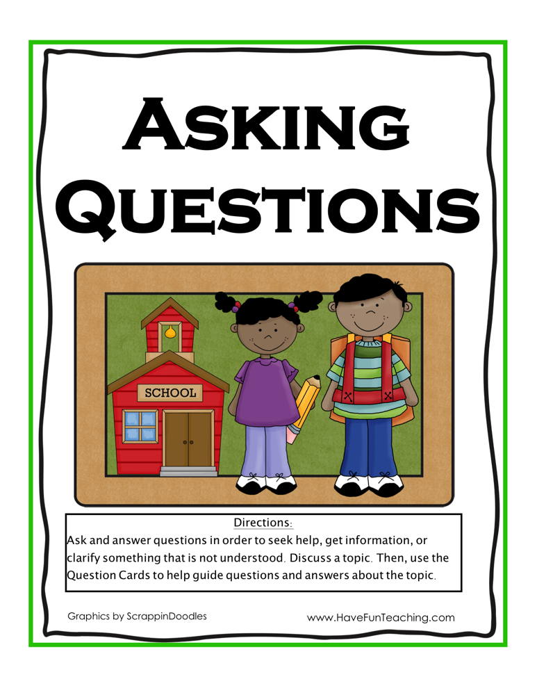 Asking Questions Activity by Teach Simple