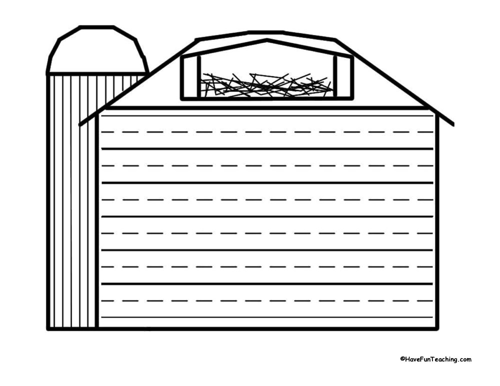 Barn Shape Book Activity by Teach Simple