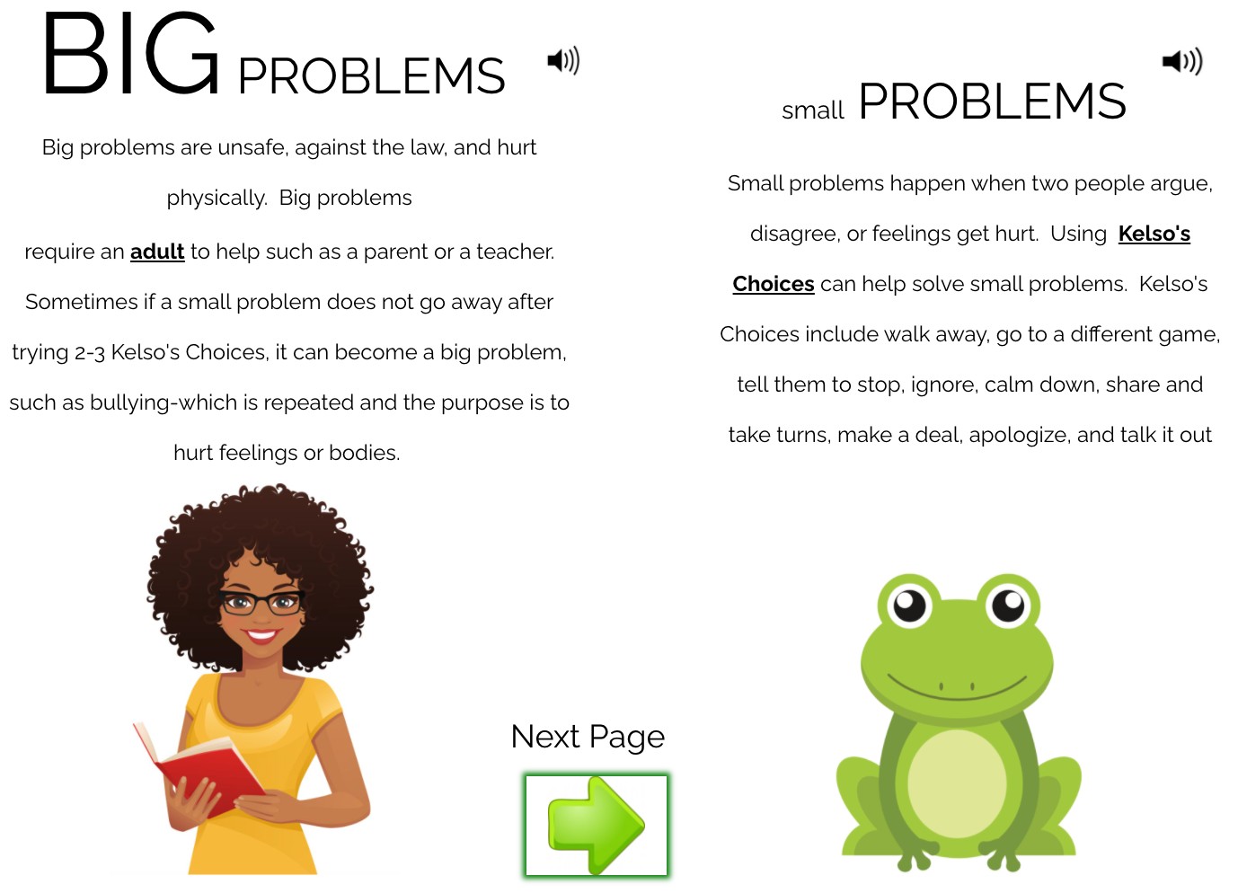 Big Versus Small Problems SEL Boom Deck with Audio by Teach Simple