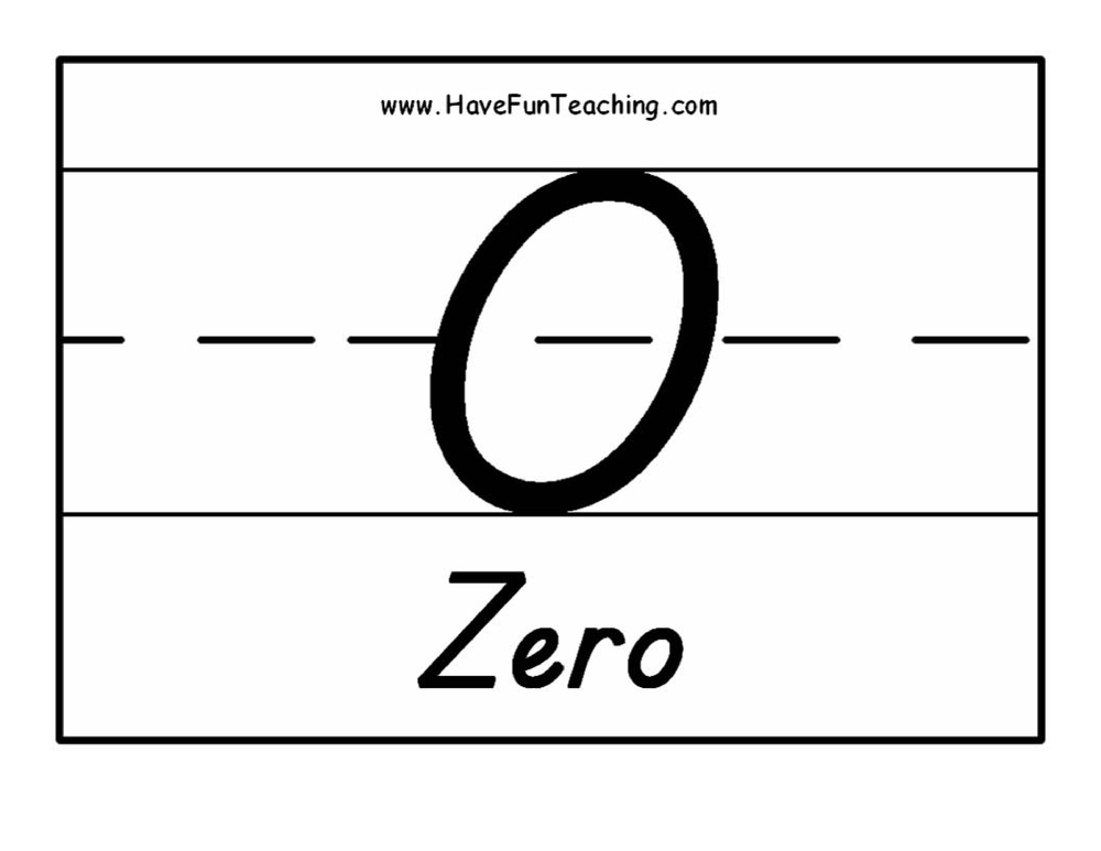 Black and White Number Signs by Teach Simple