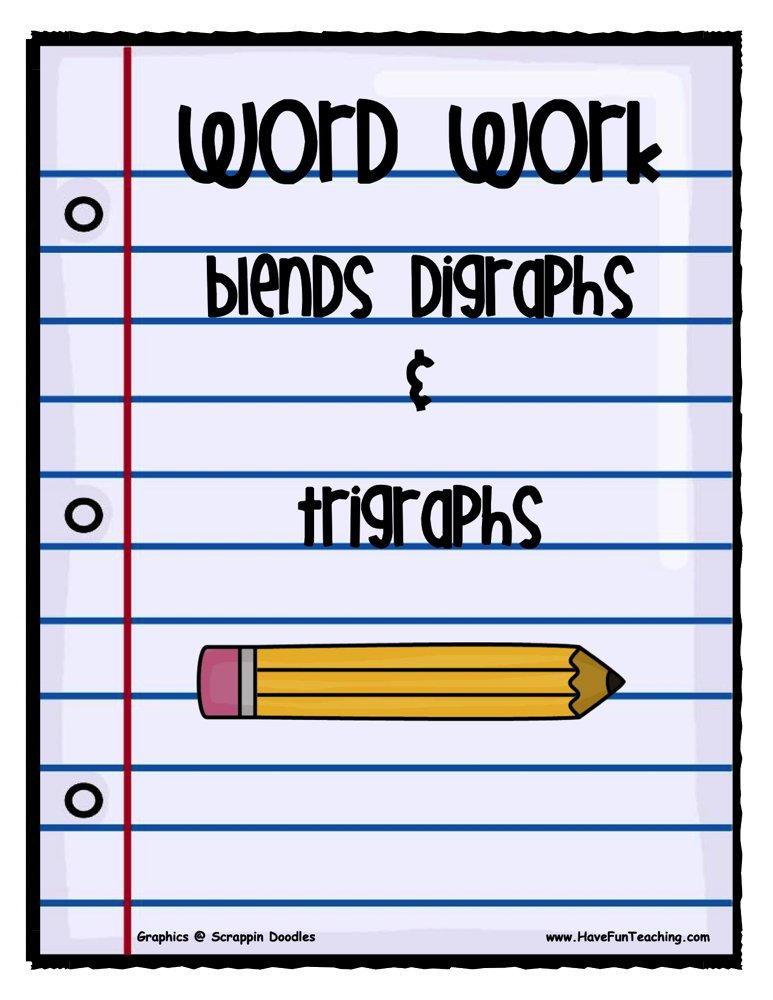 Blends, Digraphs, and Trigraphs Activity by Teach Simple