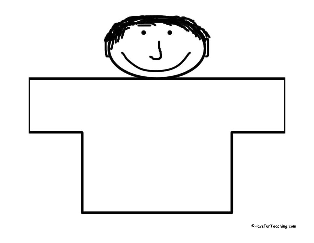 Boy Shape Book Activity by Teach Simple