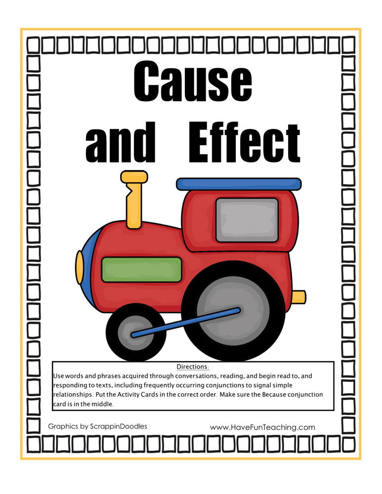 Cause and Effect Sequencing Activity by Teach Simple