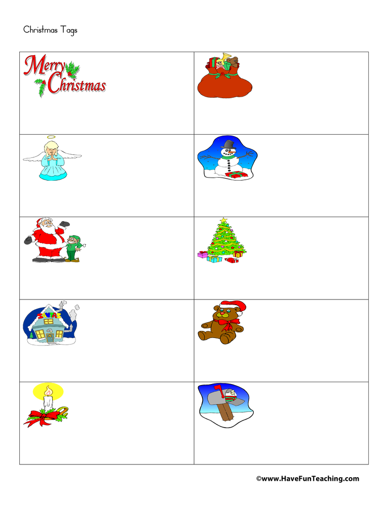 Christmas Gift Tags by Teach Simple