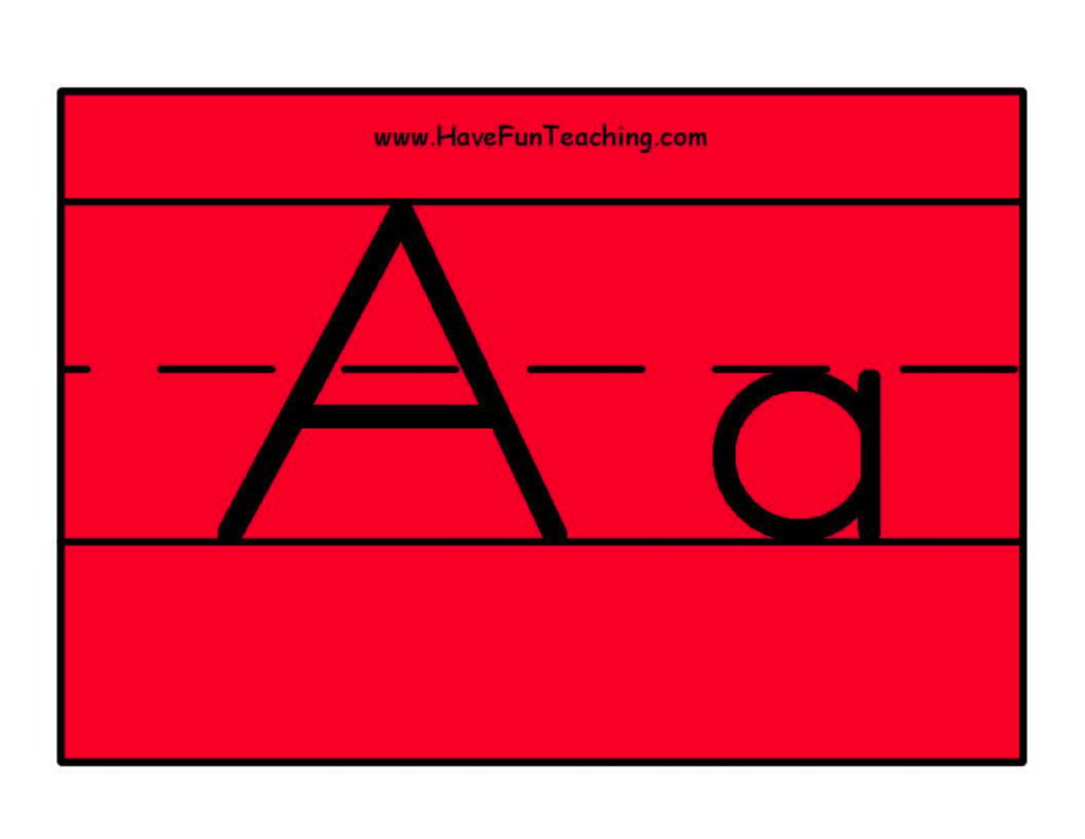 Color Alphabet Letter Posters by Teach Simple