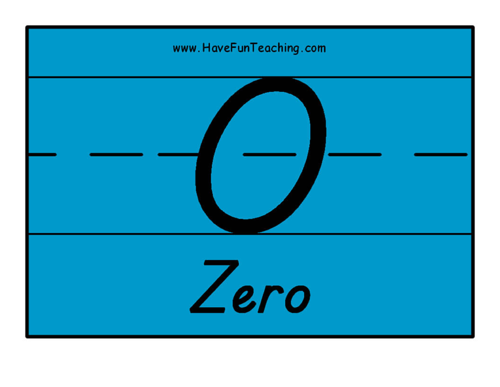 Color Number Signs by Teach Simple