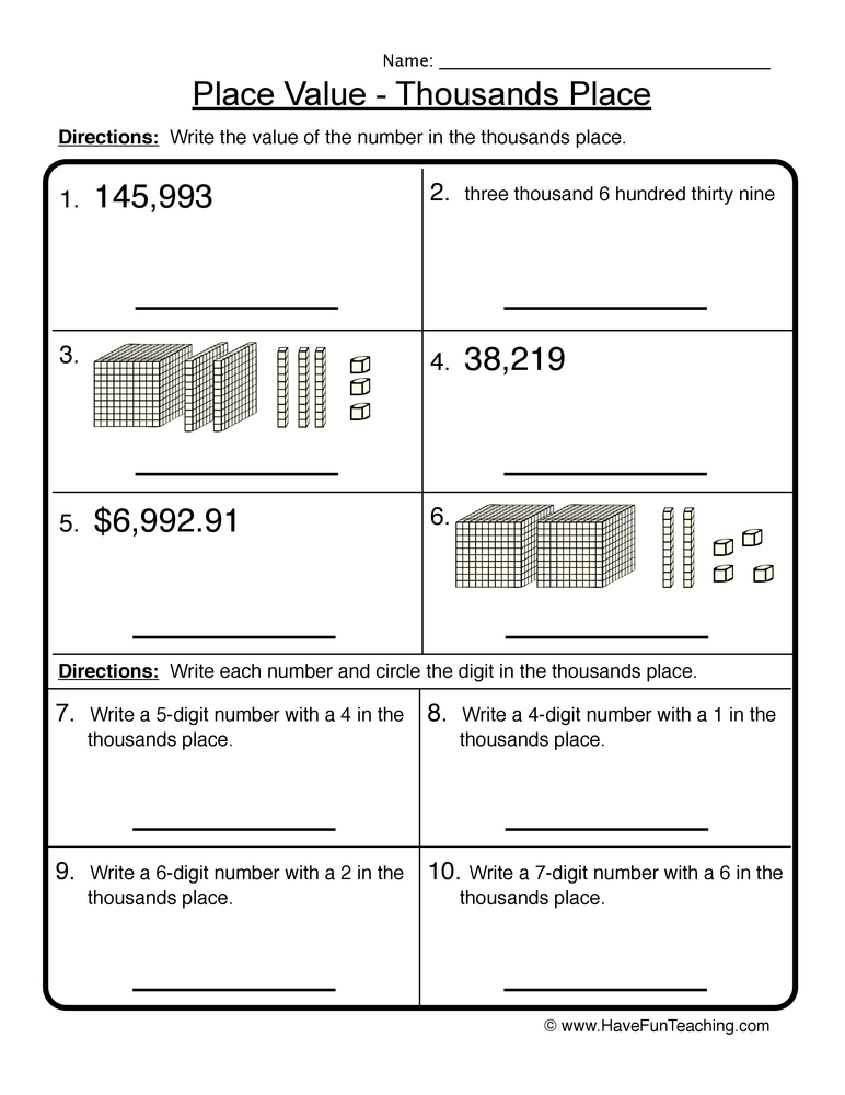 Converting Place Value Forms Worksheet By Teach Simple Converting Place Value Forms Worksheet By Teach Simple
