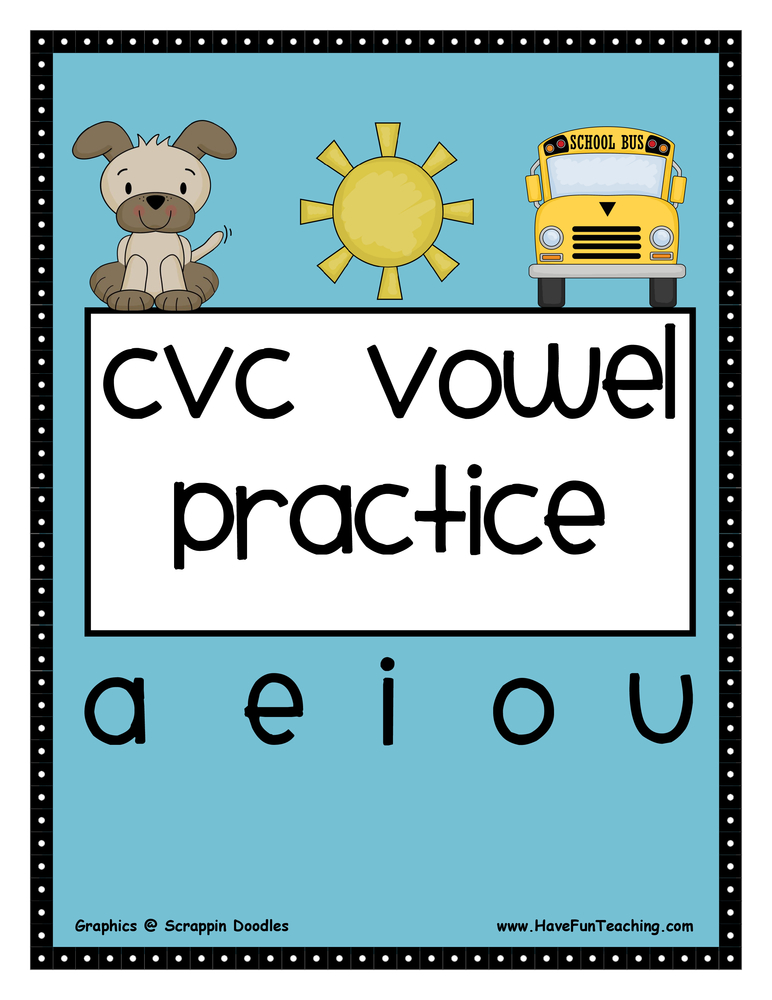 CVC Vowel Activity by Teach Simple