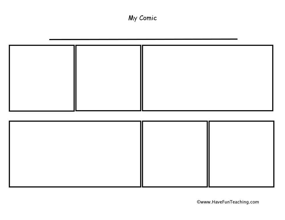 Different Shapes Comic Strip Worksheet by Teach Simple