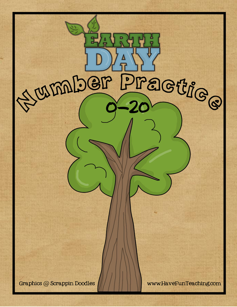 Earth Day Numbers Activity by Teach Simple