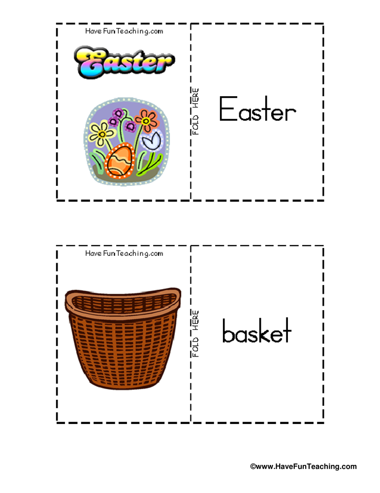 Easter Flash Cards by Teach Simple