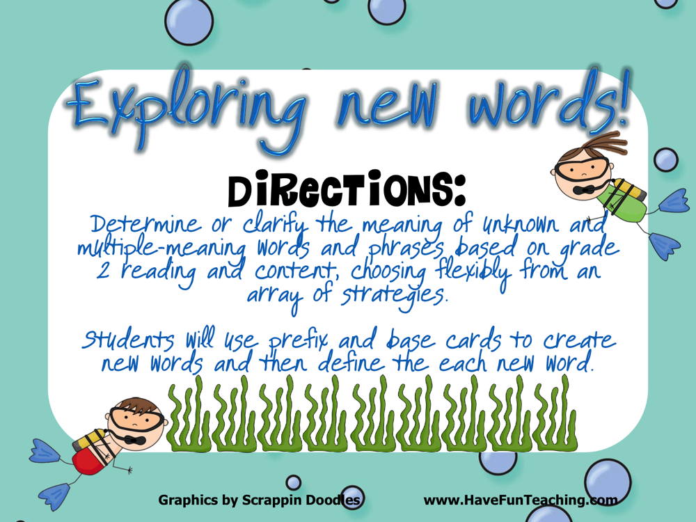 Exploring New Words Prefix Activity by Teach Simple