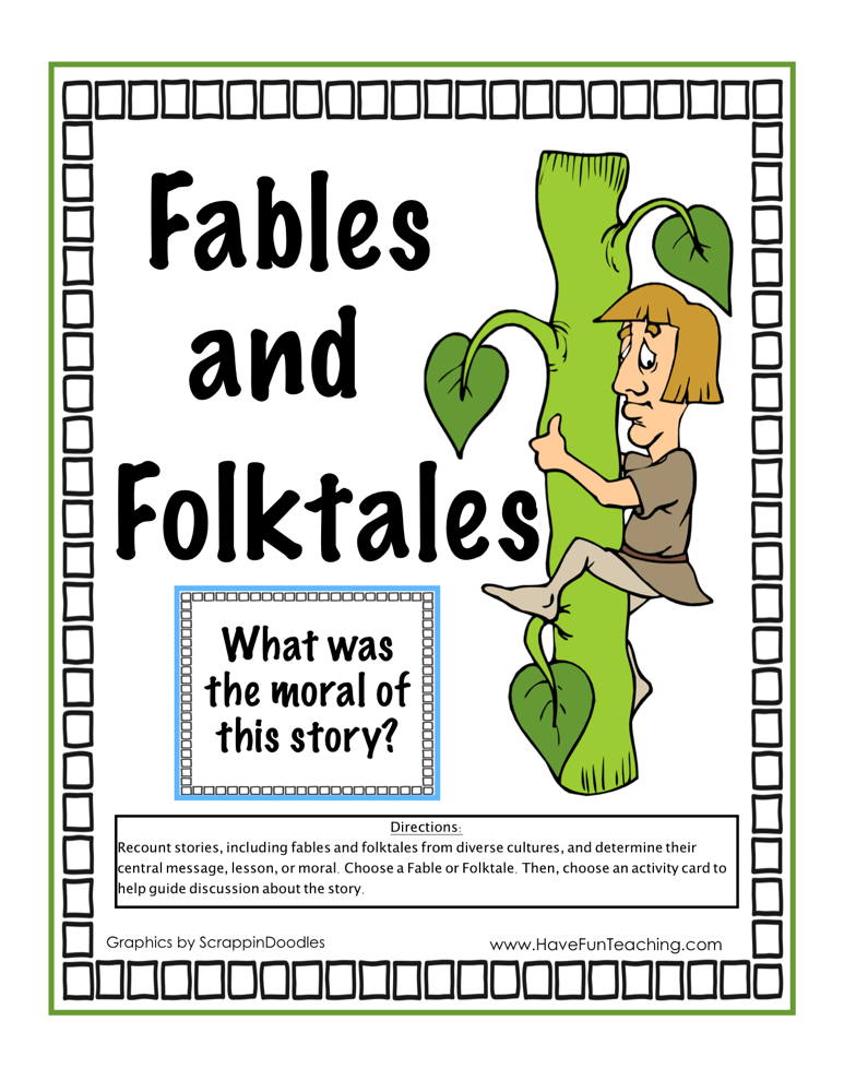 Fables and Folktales Activity by Teach Simple