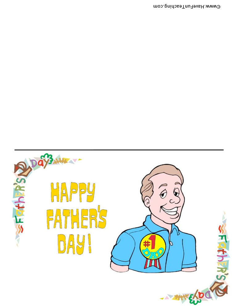 Father's Day Award Card by Teach Simple