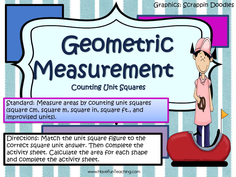 Geometric Measurement Area Activity by Teach Simple