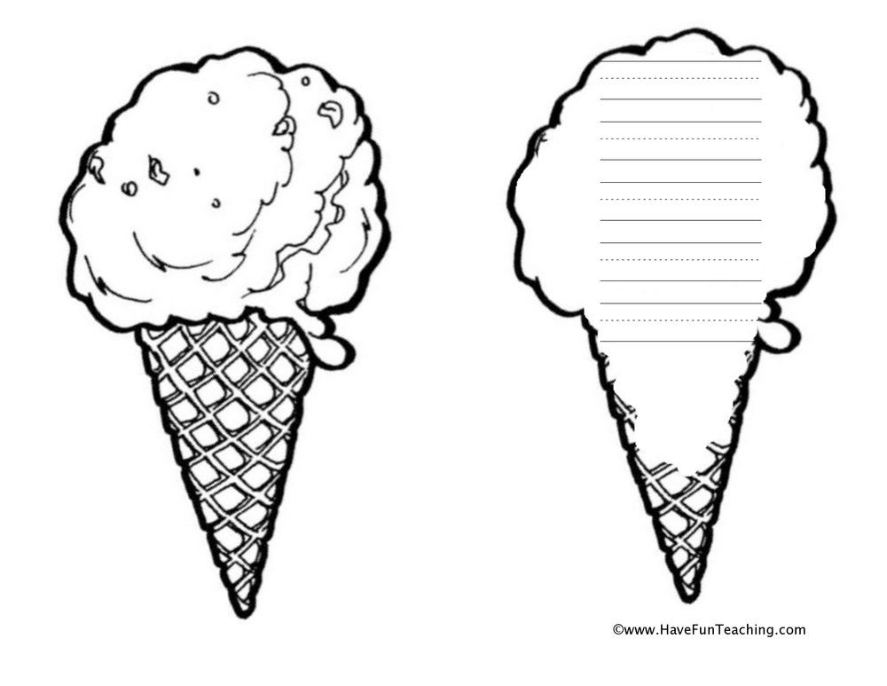 Ice Cream Shape Book Activity by Teach Simple