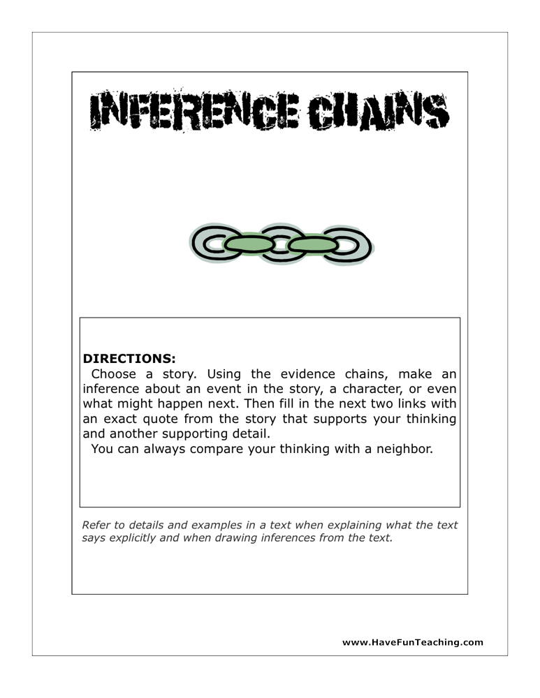 Inference Chains Activity by Teach Simple