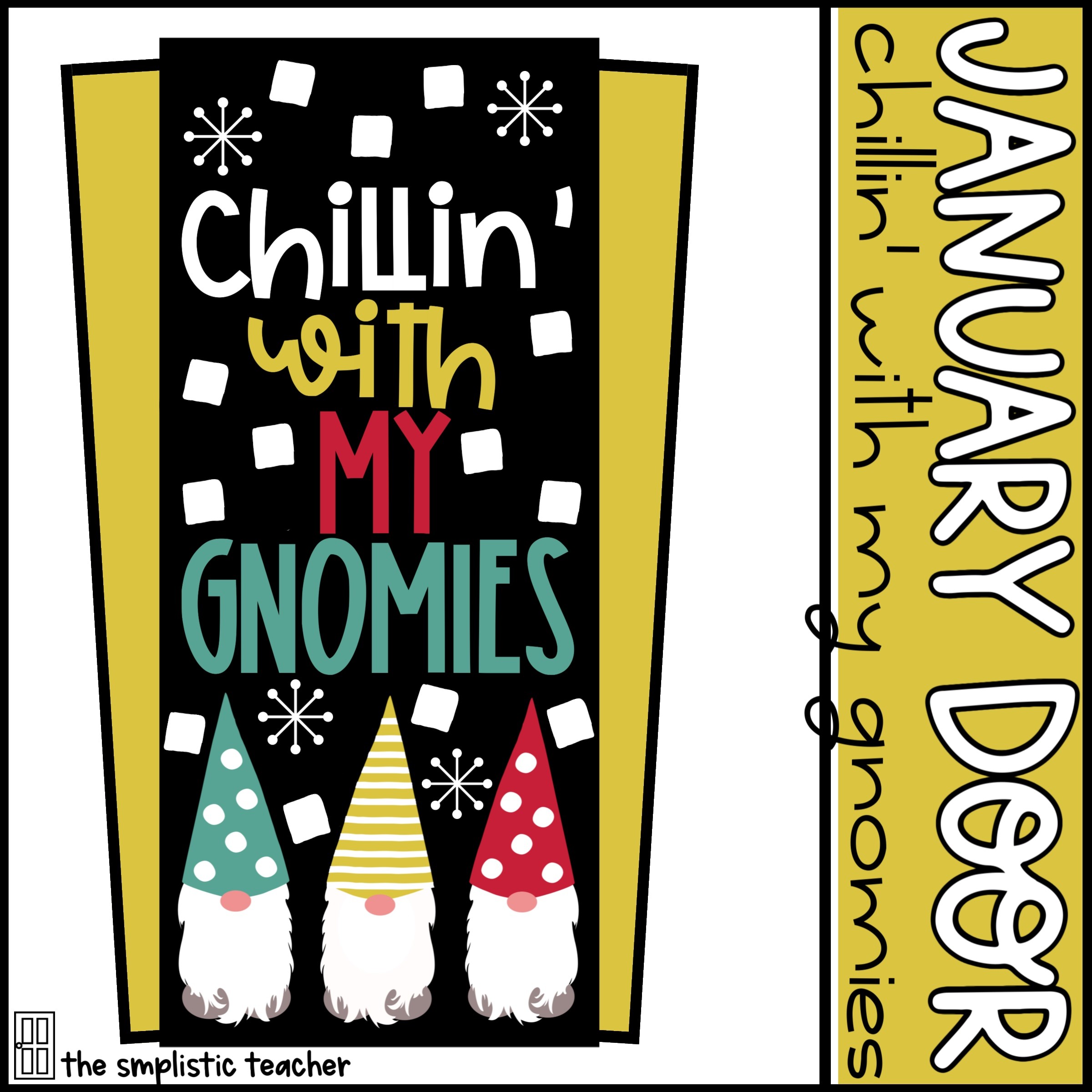 January Door Set: Chillin' with My Gnomies by Teach Simple