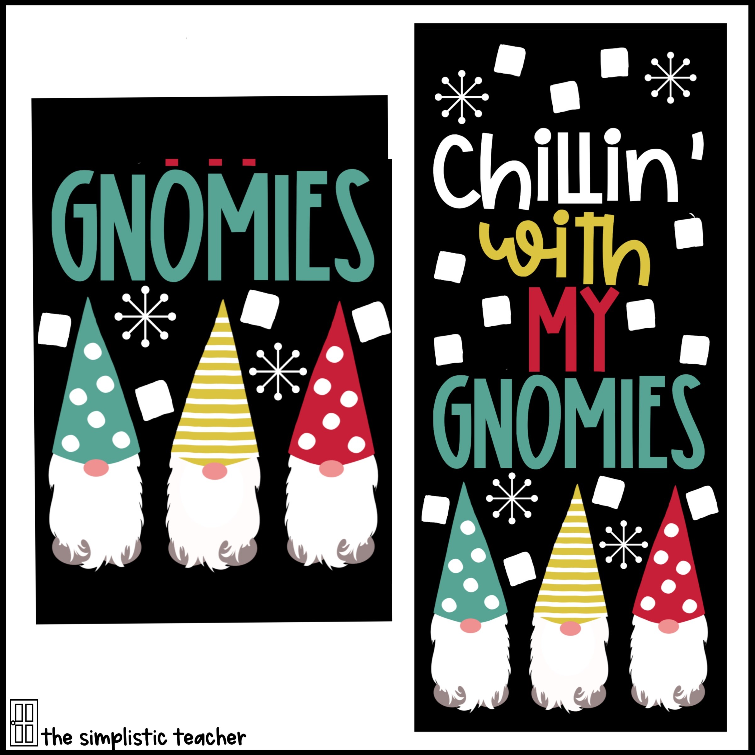 January Door Set: Chillin' with My Gnomies by Teach Simple
