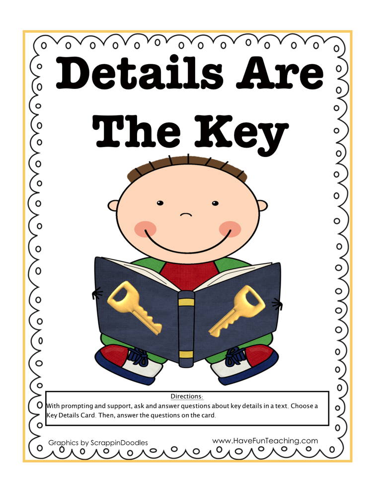 Key Details In A Text Activity By Teach Simple