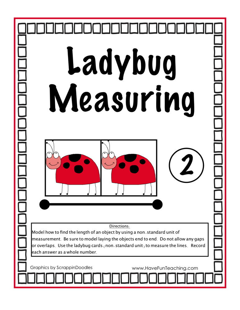 Ladybug Measuring Activity by Teach Simple