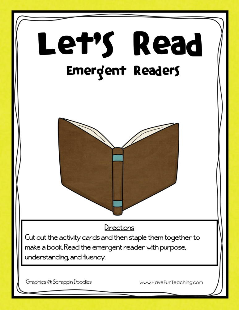Let's Read Emergent Readers Activity by Teach Simple