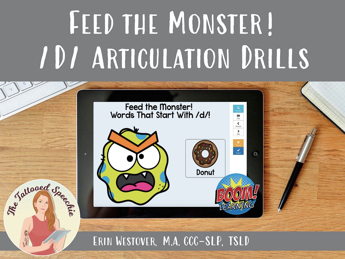 Letter D Articulation Drills: Feed the Monster! - BOOM Cards by Teach ...