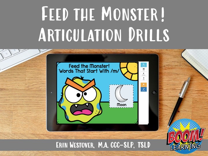 Letter H Articulation Drills: Feed the Monster! - BOOM Cards by Teach ...