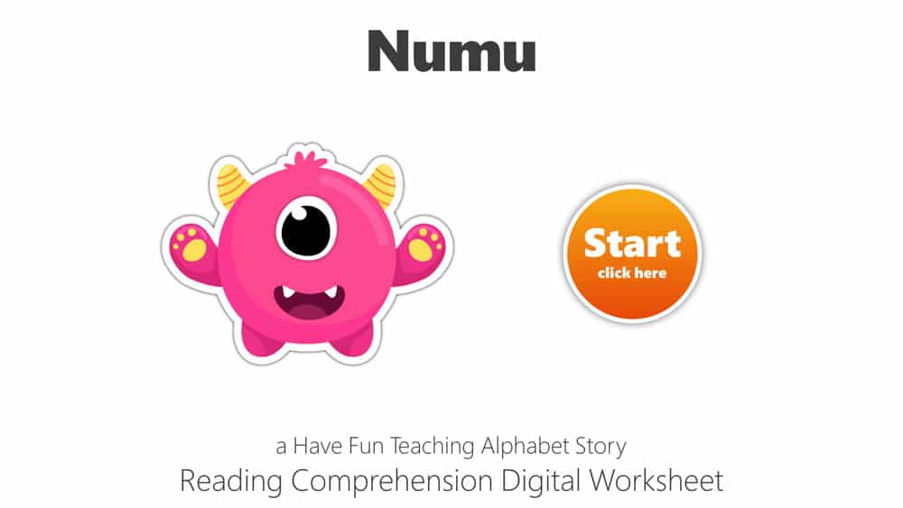 Letter N Numu Reading Comprehension Digital Worksheet By Teach Simple