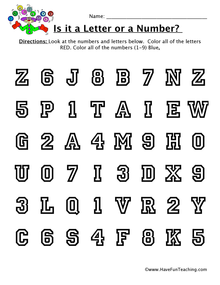 Letter Or Number Worksheet By Teach Simple letter-or-number-worksheet-by-teach-simple