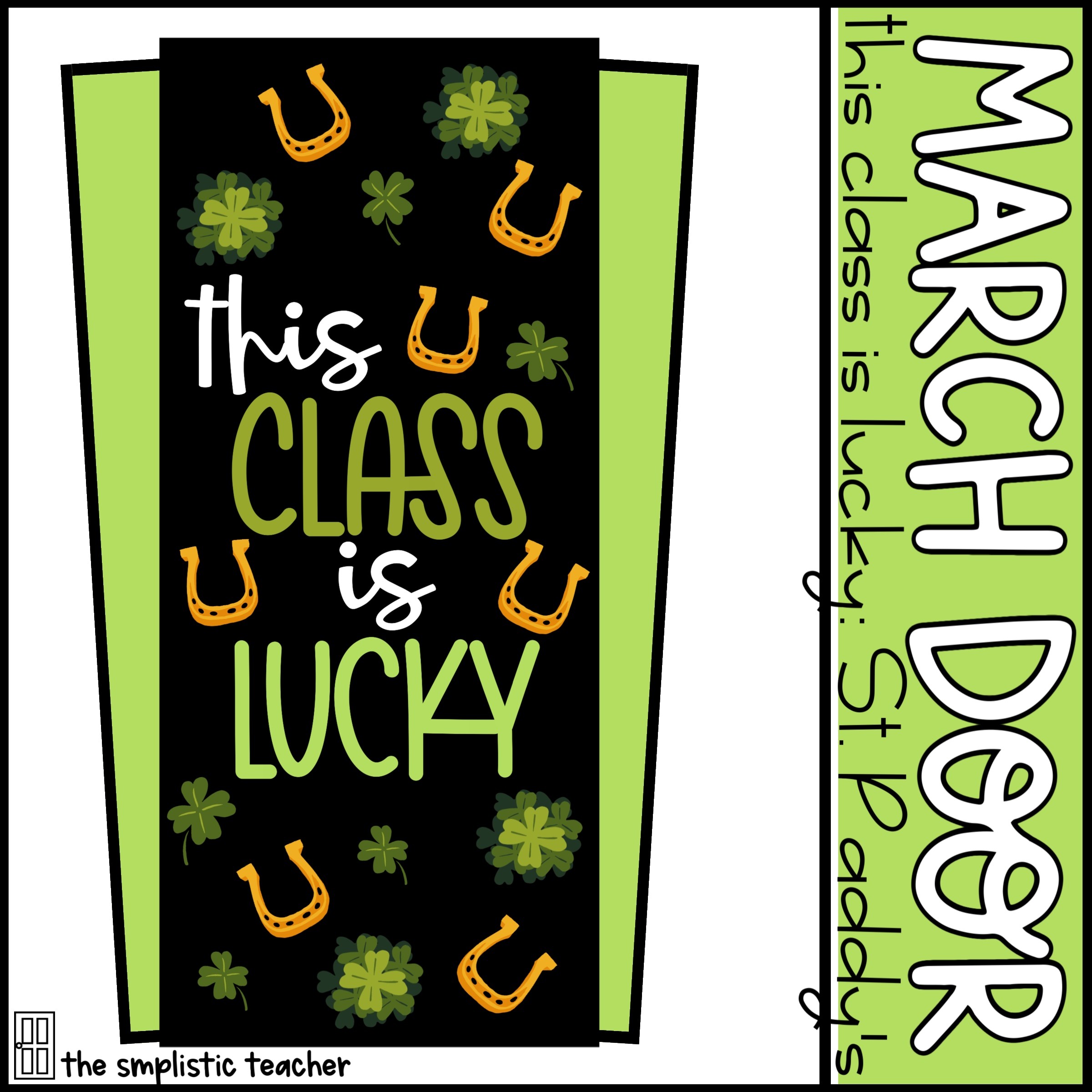 March/St. Patrick's Day Door Set: This Class is Lucky by Teach Simple