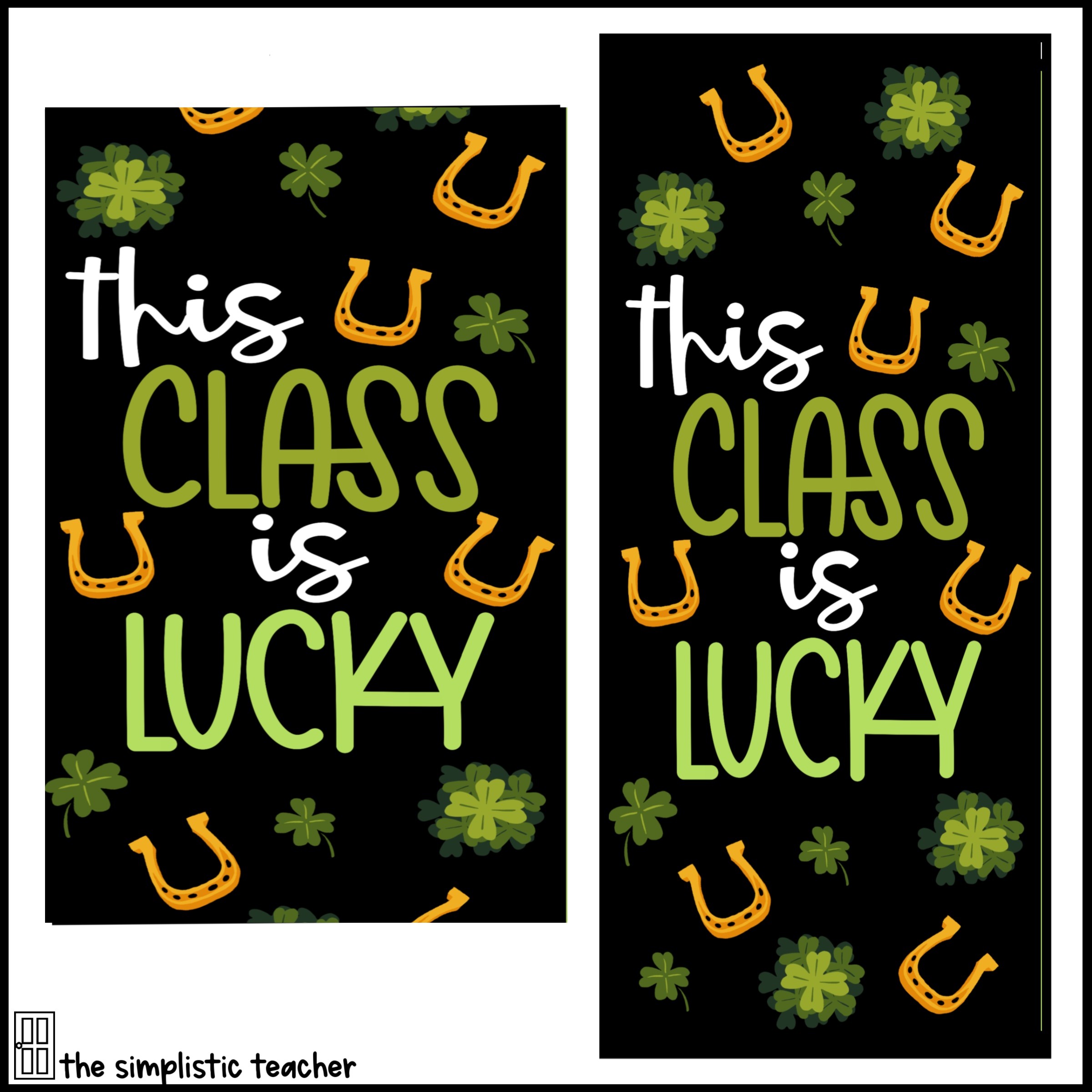 March/St. Patrick's Day Door Set: This Class is Lucky by Teach Simple