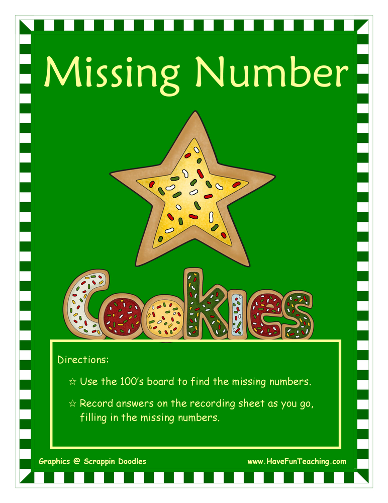 Missing Number Activity by Teach Simple