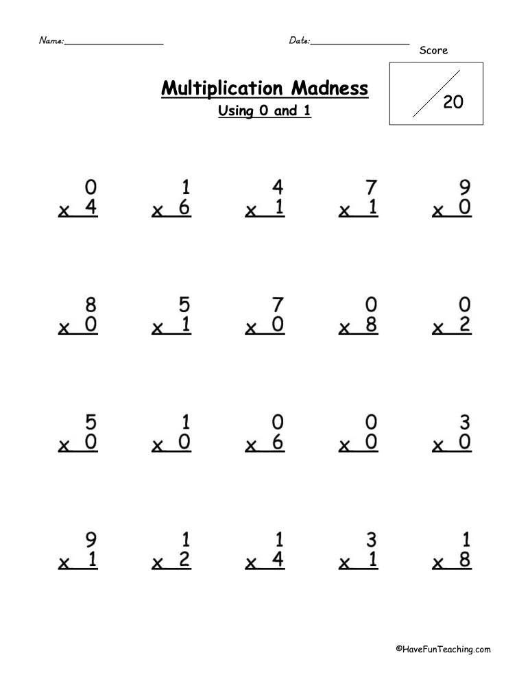 Multiplication Madness Daily Test Practice By Teach Simple Multiplication Madness Daily Test Practice By Teach Simple