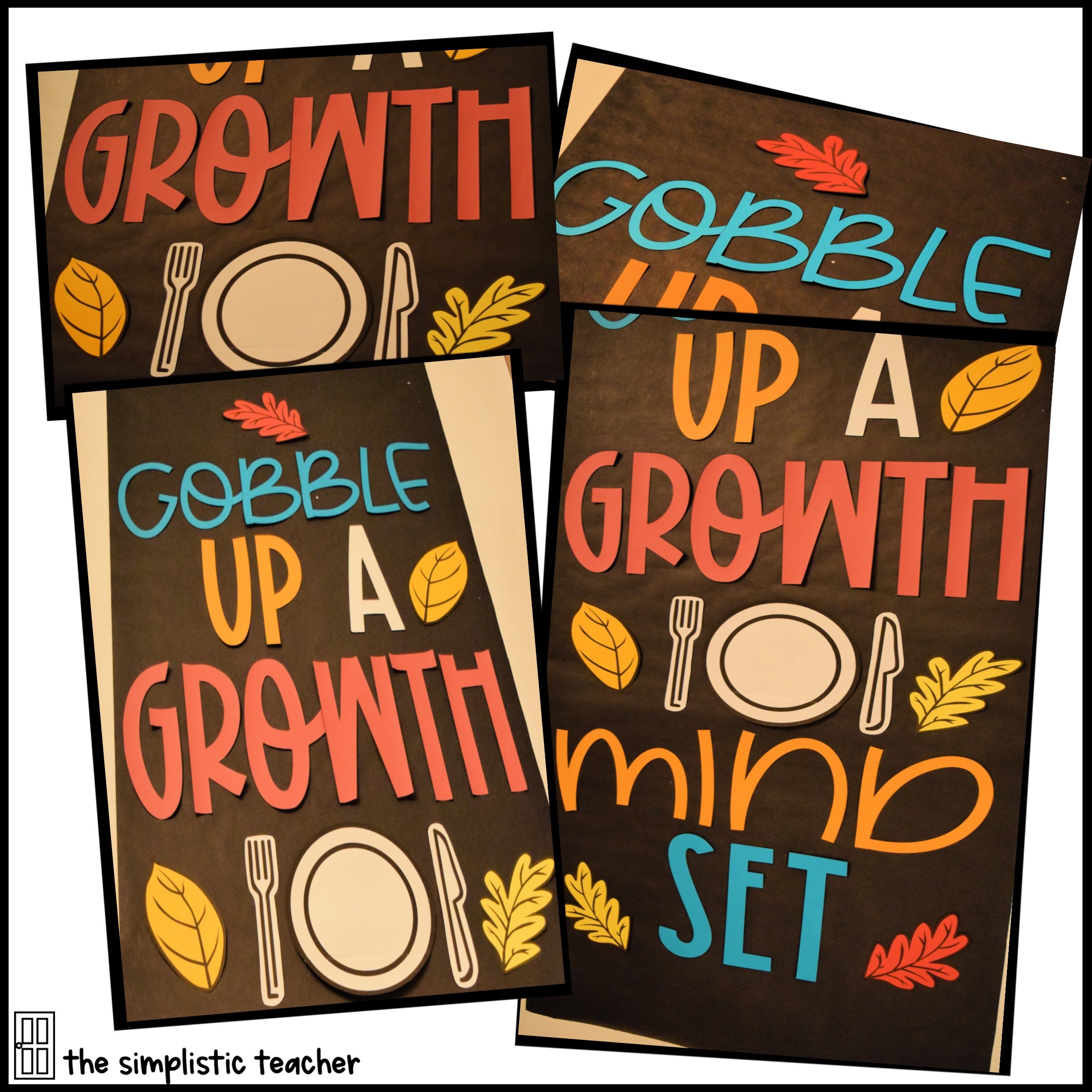 November Door Set: Gobble Up a Growth Mindset by Teach Simple