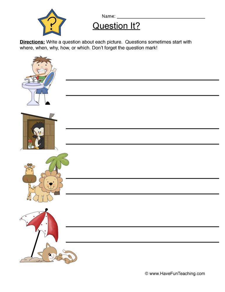 Questions Worksheet
