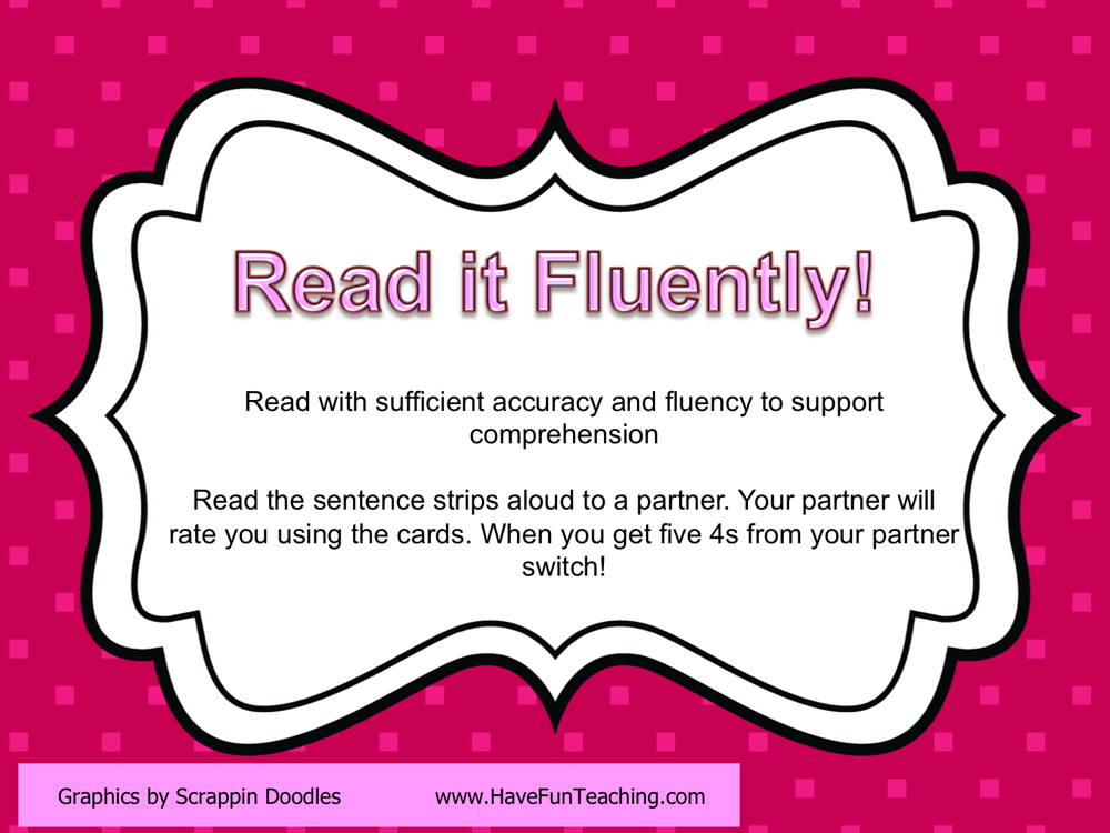 Read it Fluently Cooperative Learning Activity by Teach Simple