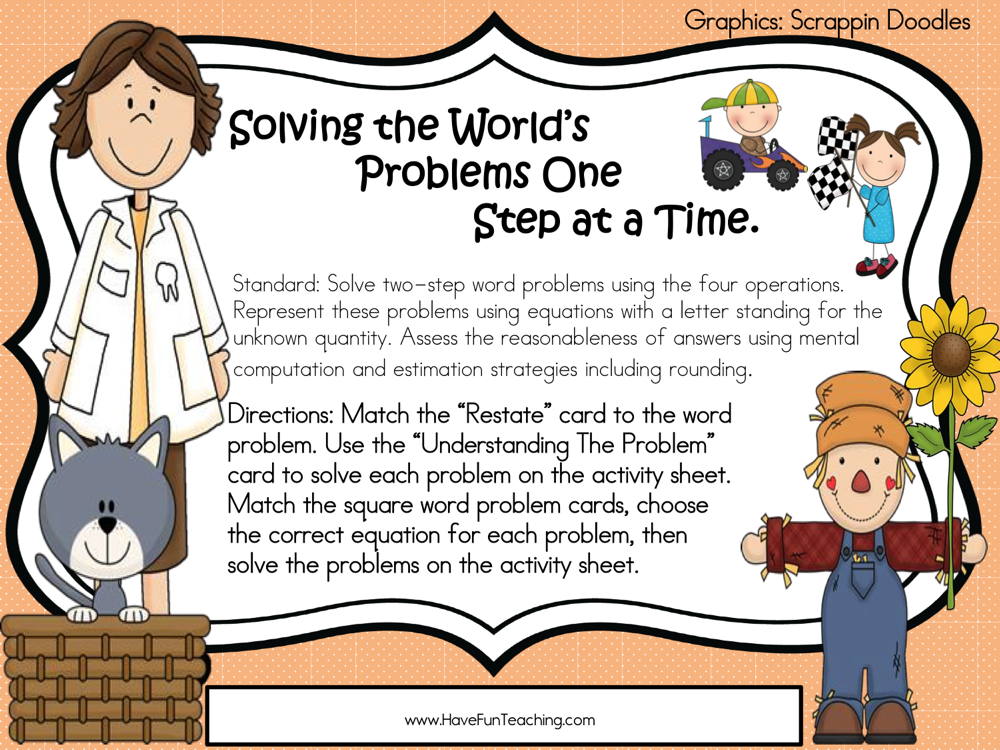 Real World Word Problems Activity by Teach Simple