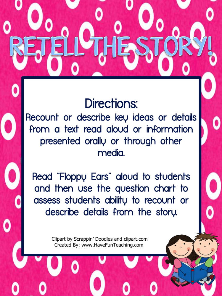 Retell the Story Activity by Teach Simple