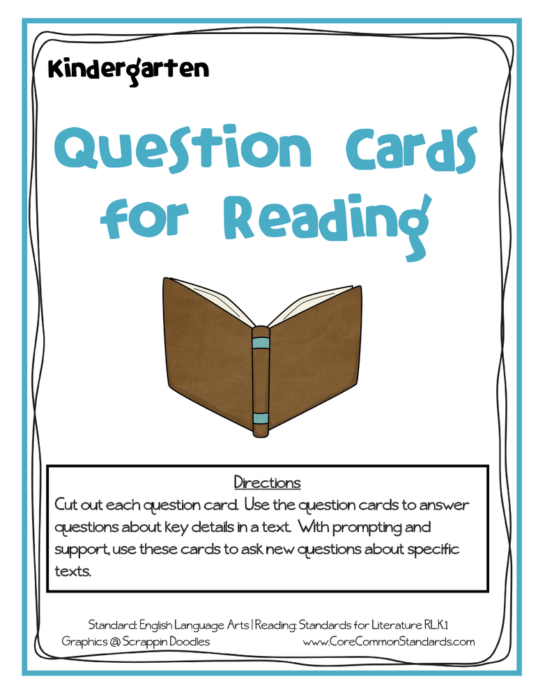 RL.K.1 Common Core Activity by Teach Simple