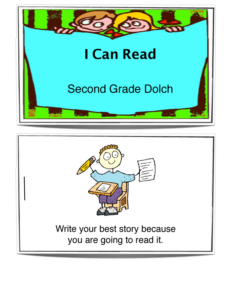 Second Grade Sight Words Book by Teach Simple